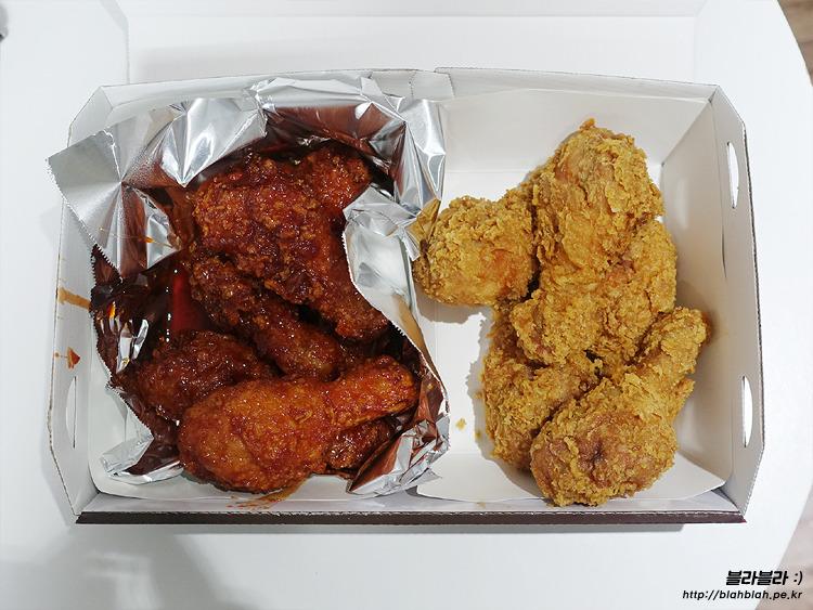 BBQ 황금올리브 닭다리, 새로운 BBQ양념반 황올반