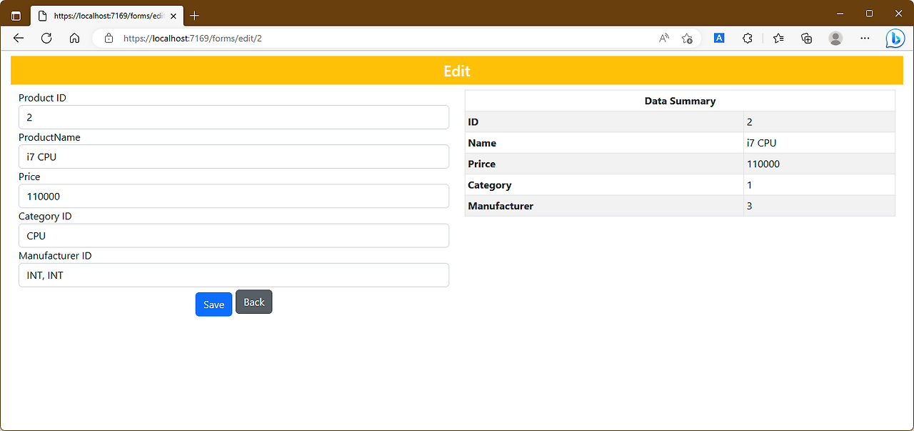 ASP.NET Core - [Blazor] 5. Blazor Form과 Data — CLIEL LAB