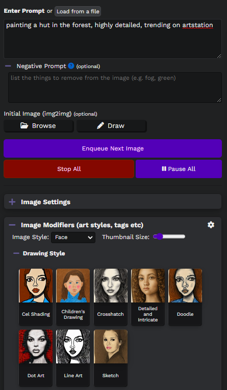 Easy Diffusion 프롬프트 작성 방법