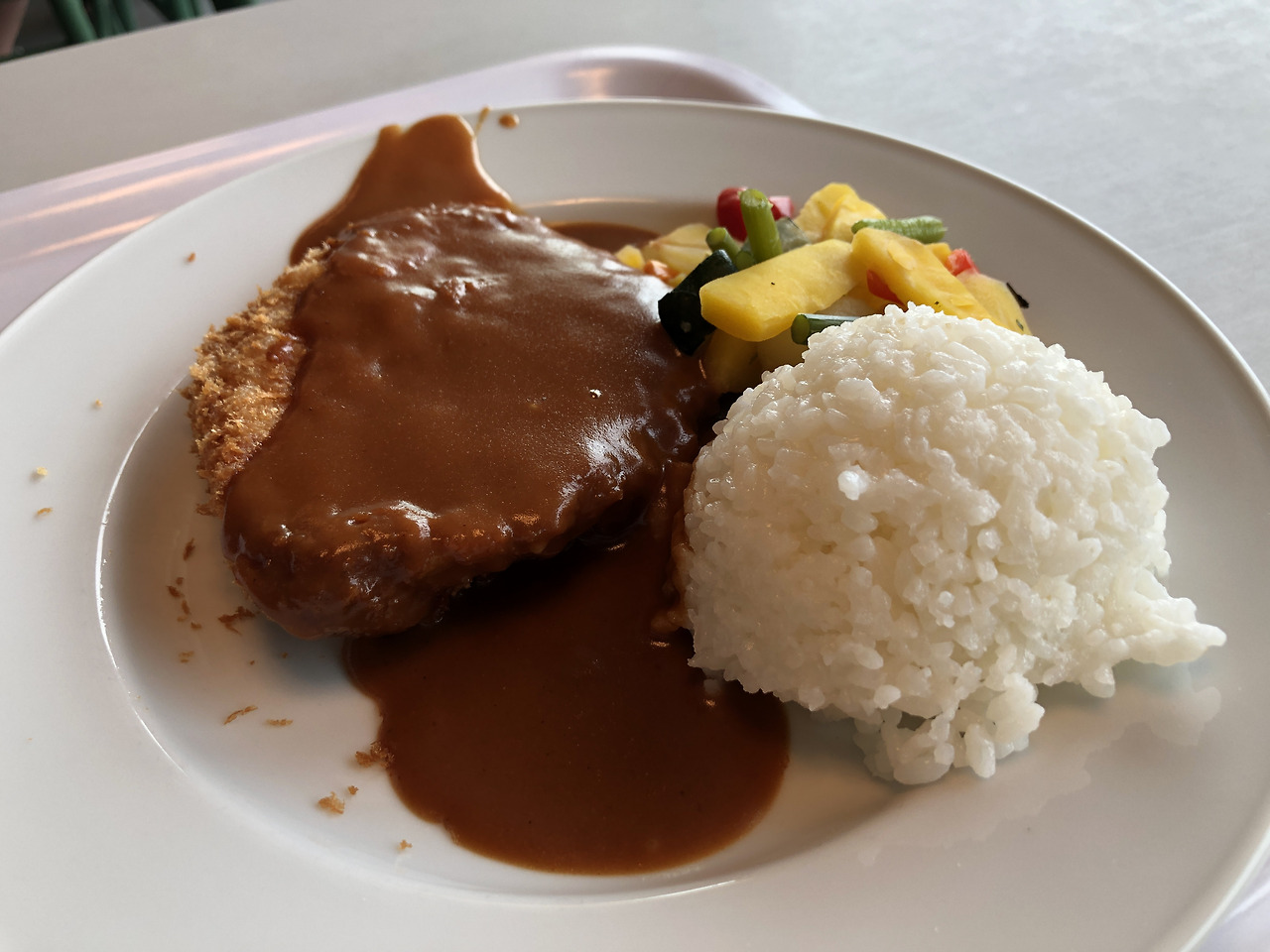 이케아 동부산점 식당 햄 김치볶음밥 통등심 돈까스