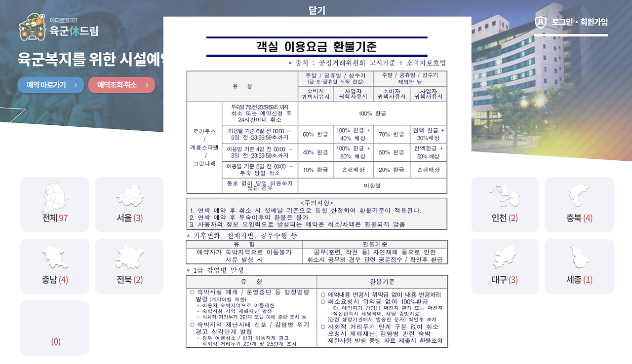 육군 휴드림 홈페이지 바로가기 https://welfare.army.mil.kr