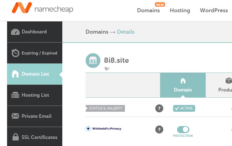 Namecheap에서 도메인을 등록하는 방법