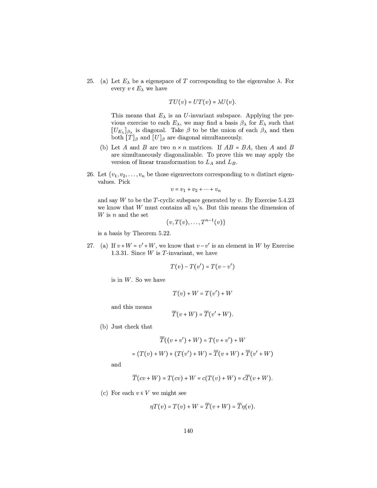 Solutions to Linear Algebra, Stephen H. Friedberg, Fourth Edition ...