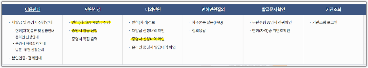보건복지부 면허민원 홈페이지licmohwgokr 바로가기