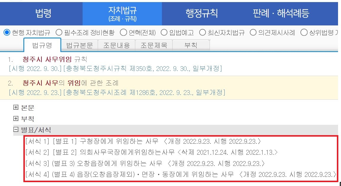 합리적인 공무원 업무분장 방법 근거 원칙 분장사무 위임사무 사무전결 출처 행정 효율과 협업 촉진에 관한 규정