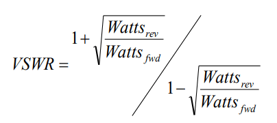 VSWR 및 전력 증폭기에 미치는 영향