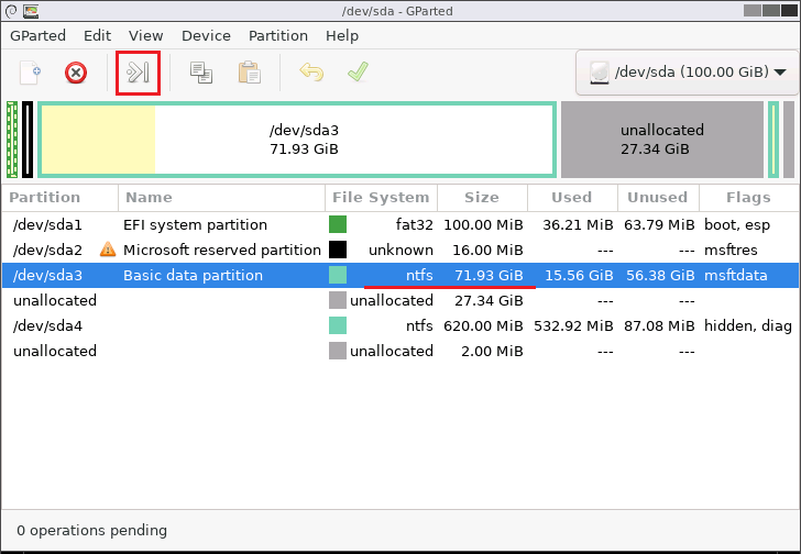 EFI 파티션 용량 확장(UEFI GPT EFI Partition Expand) GParted - 꼼꼼한 블로그