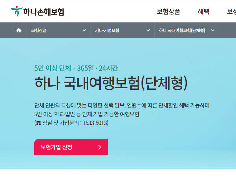 국내여행자보험 가격비교방법 3가지 인터넷 가입 추천 하나손해 보험료 계산