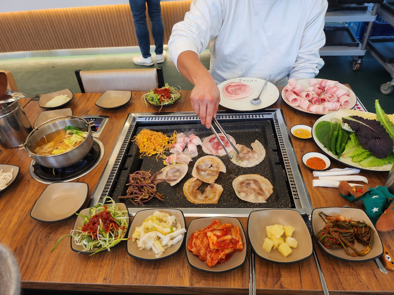 남양주 놀이방 식당 쌈마이대패 깔끔한놀이방과 싱싱한 야채무제한