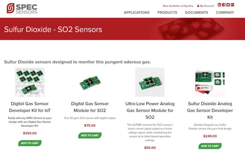 DGS-SO2 Sulfur dioxide sensor [Arduino Sensors for Everyone]