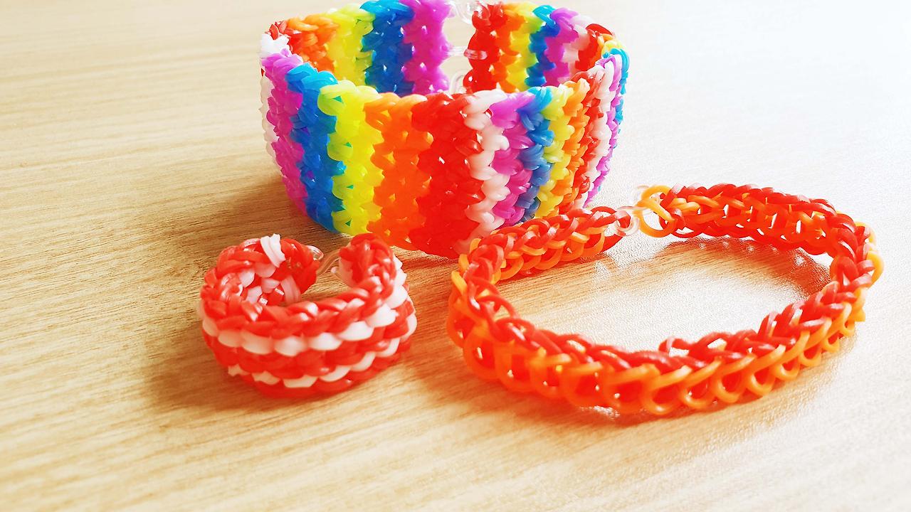 고무줄팔찌 만들기고무줄공예 3가지방법rubber Band Craft