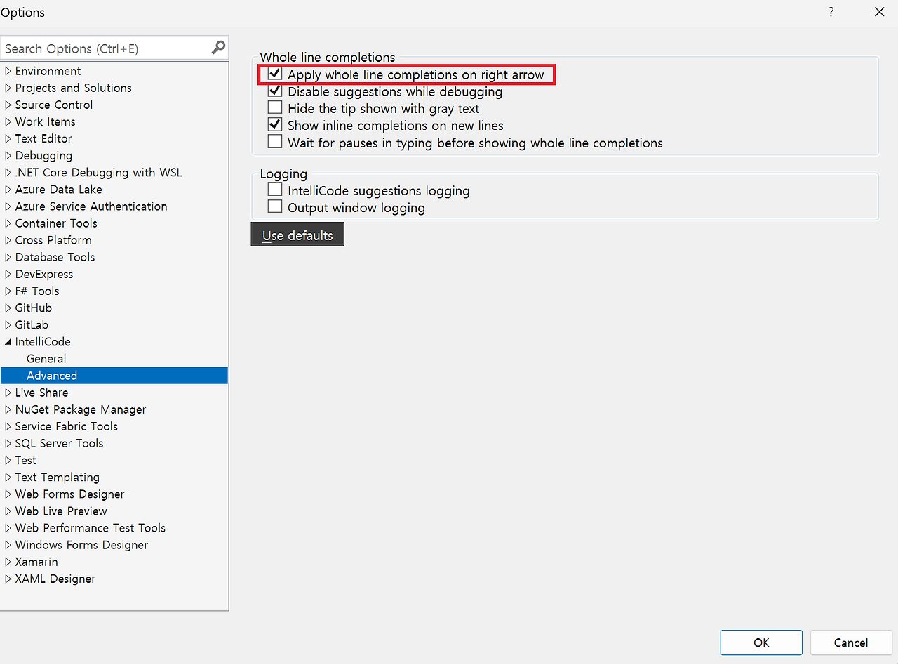 [VS] Code Intellisense, Code Completions :: 기억상기용