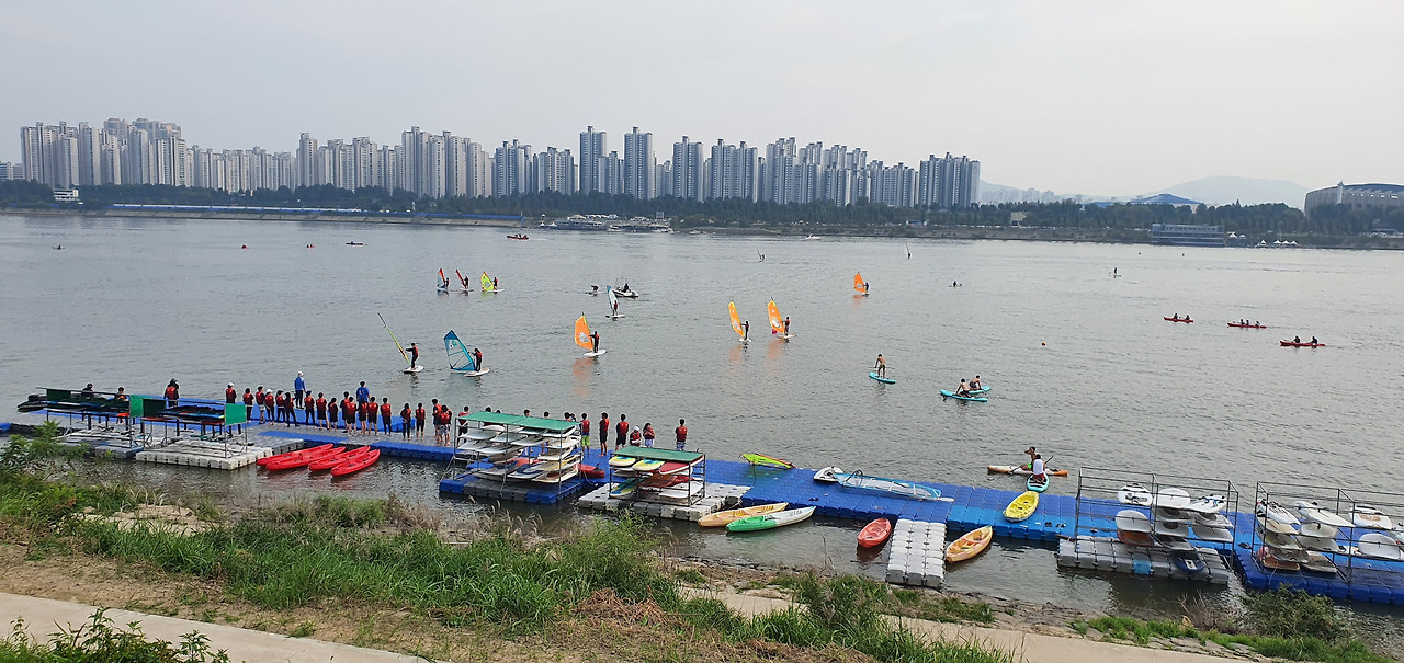 한강 자전거 옷걸이코스 약 27km 반포잠수교 잠실철교 코스