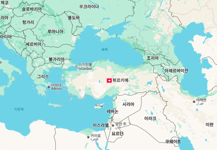터키 튀르키예 위치 지도와 1인당 Gdp 국민소득 순위