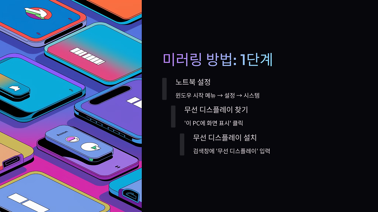 스마트폰 노트북 미러링 쉽게 하는 방법