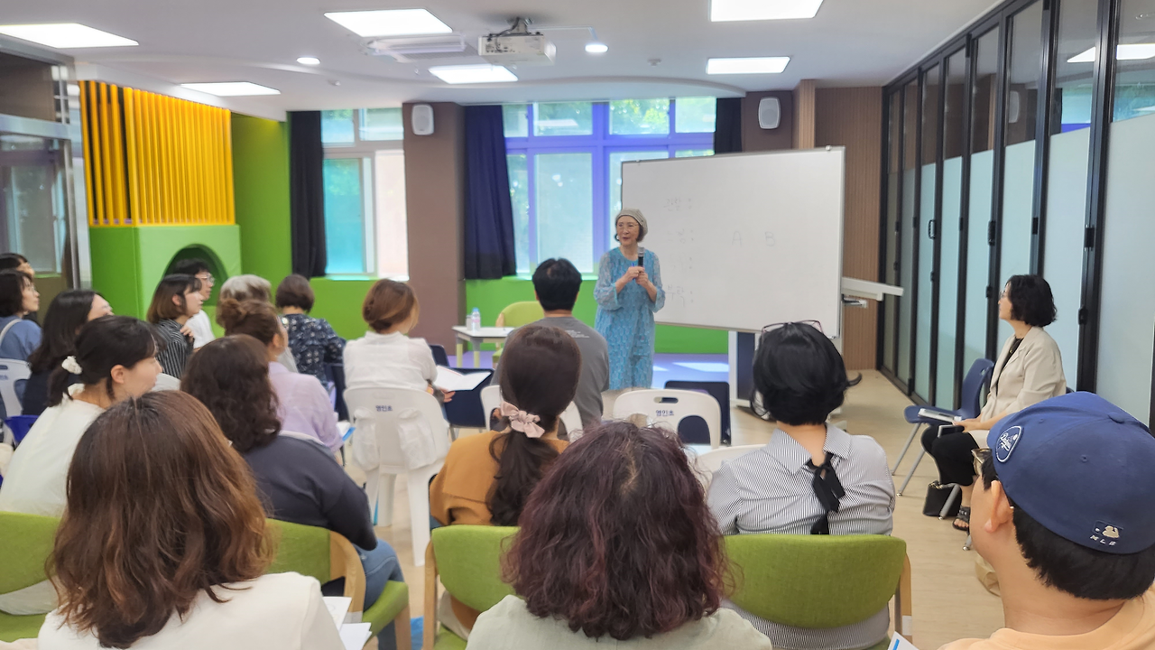 아산 영인초등학교 캐서린한 특강과 교사간담회