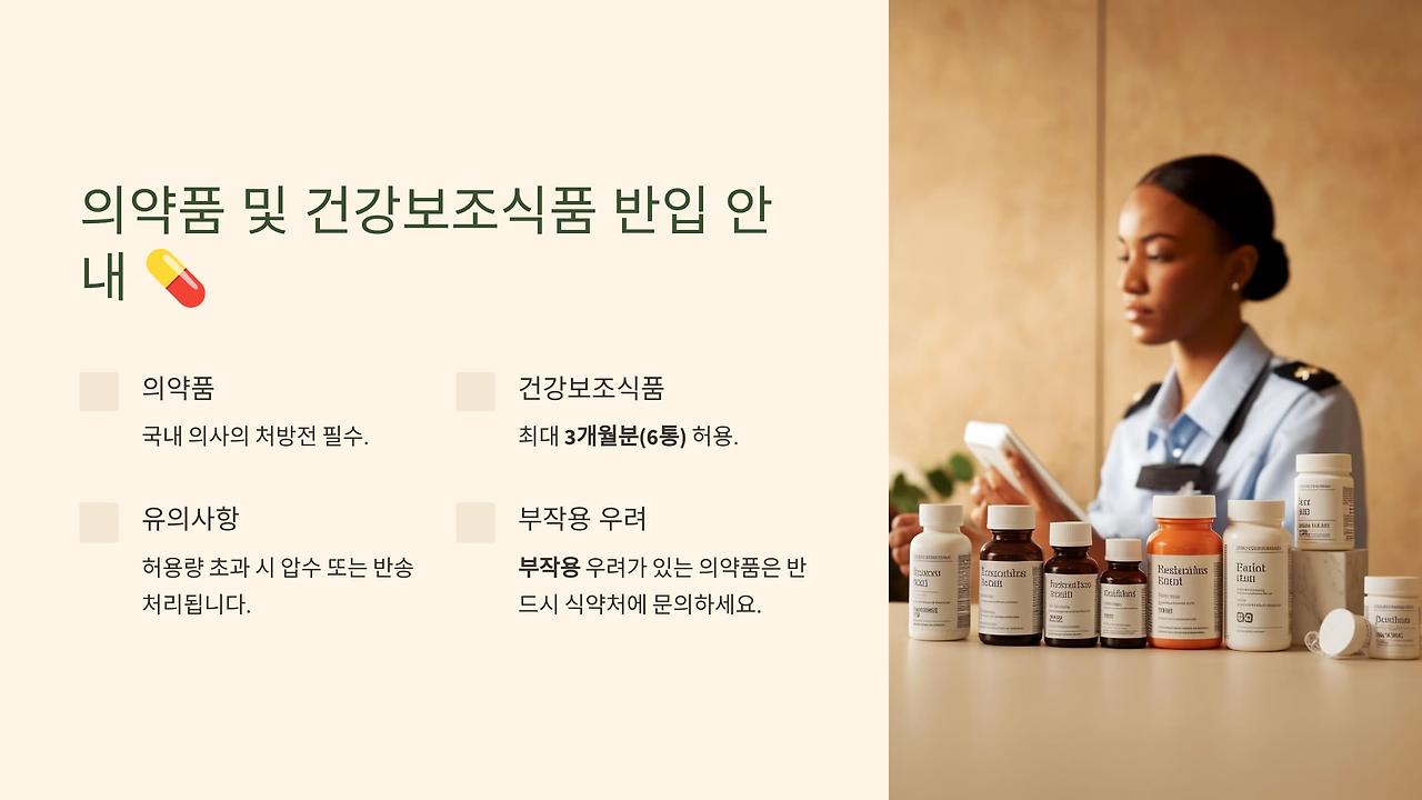 인천공항 세관신고 이렇게 하세요 품목 작성 반입 면세범위 안내 ️