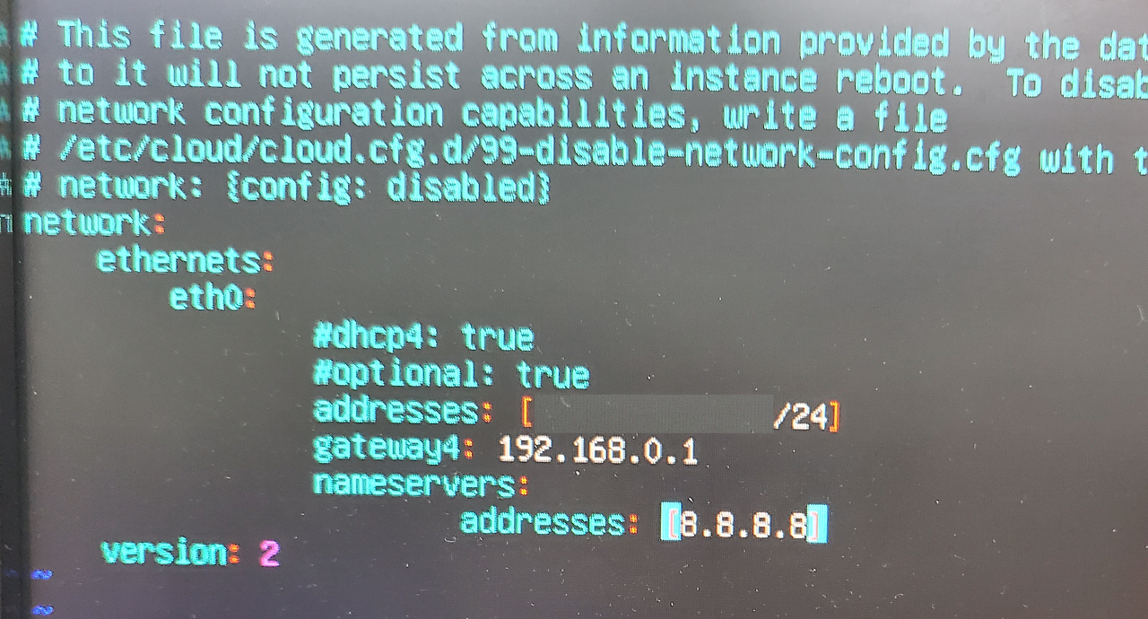 Raspberrypi 라즈베리파이 우분투 고정 Ip