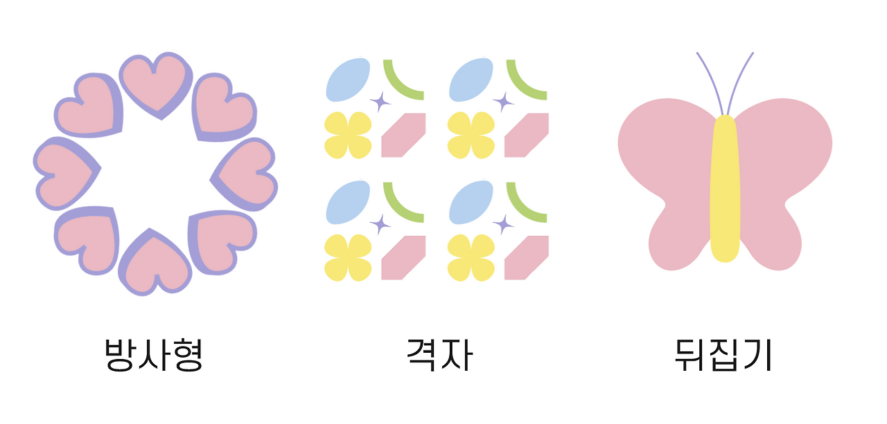 Adobe 일러스트레이터오브젝트 모양 얽힘 반복