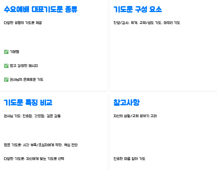 수요예배 대표기도문 이젠 걱정 끝 감동과 은혜 가득한 기도문 모음