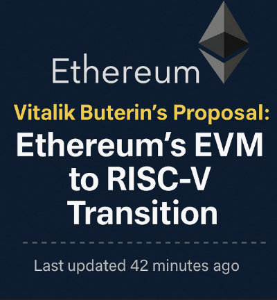 🔧 Vitalik Buterin의 제안: Ethereum EVM, RISC-V로 전환?!