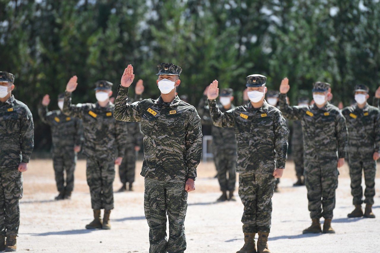 해병대 부사관 후보생 398기 입소식 해병대 날아라마린보이 장교부사관교육대 관련자료 해병닷컴