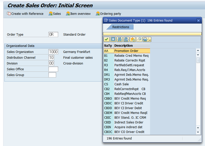 [SAP SD독학] Sales Order 생성 VA01 #2 :: SAP린이의 커리어