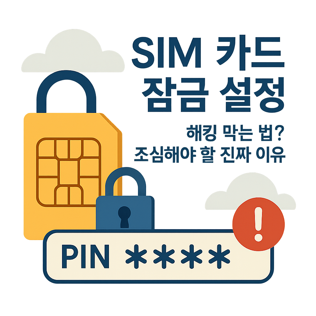 갤럭시 유심 잠금 설정 무작정 따라하면 대리점 갑니다sim 카드 보안 주의사항