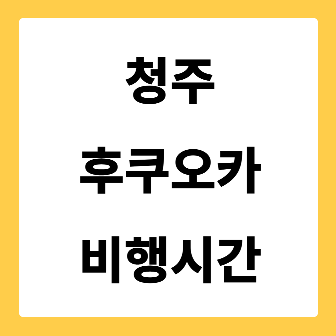 청주 후쿠오카 비행시간 항공권 예매 청주공항 후쿠오카공항 비행기 시간표