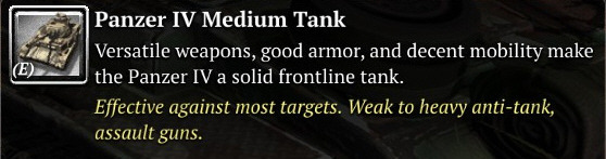 [공략/독일] COH2 : 4호전차 (Panzer IV Medium Tank)