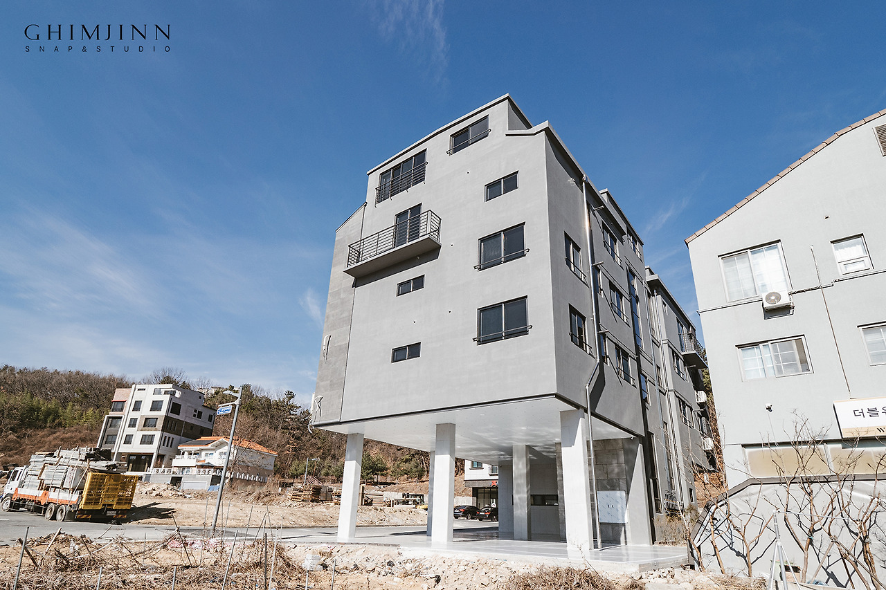 대전 도안동 다가구 주택 및 근린 생활 시설 준공 촬영