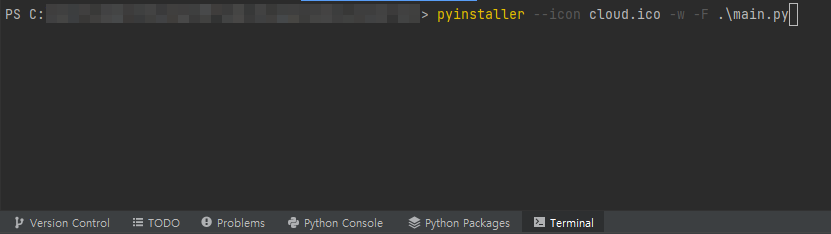 Python) 파이썬 Pycharm에서 실행파일 만들기