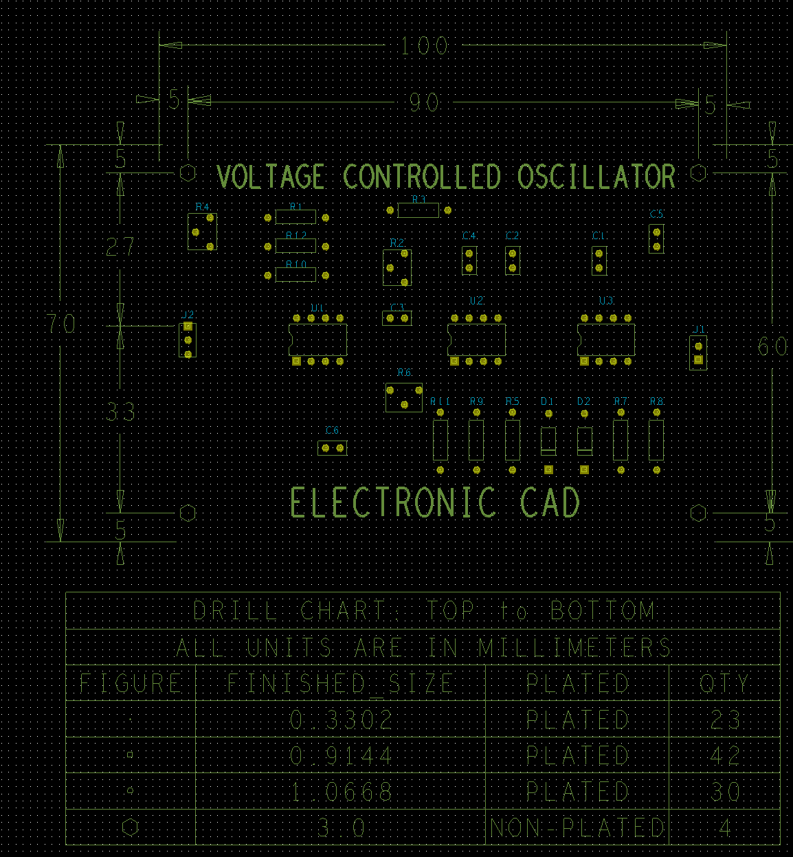 Orcad를 이용한 회로설계 Pcb Editor Drill 차트 Artwork File 만들기