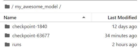 huggingface Transformer 학습 시 생성되는 checkpoint
