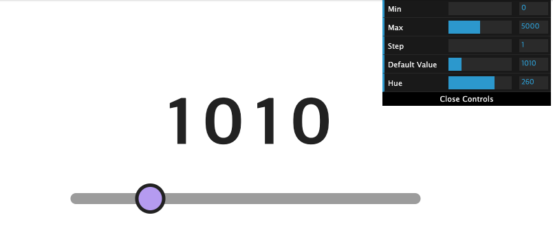 [React.js] Number Range Slider w/ GSAP codepen