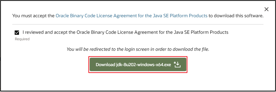 Java SE Development Kit 8(8u202) 다운로드 및 설치방법 [Windows] — 소스팩토리