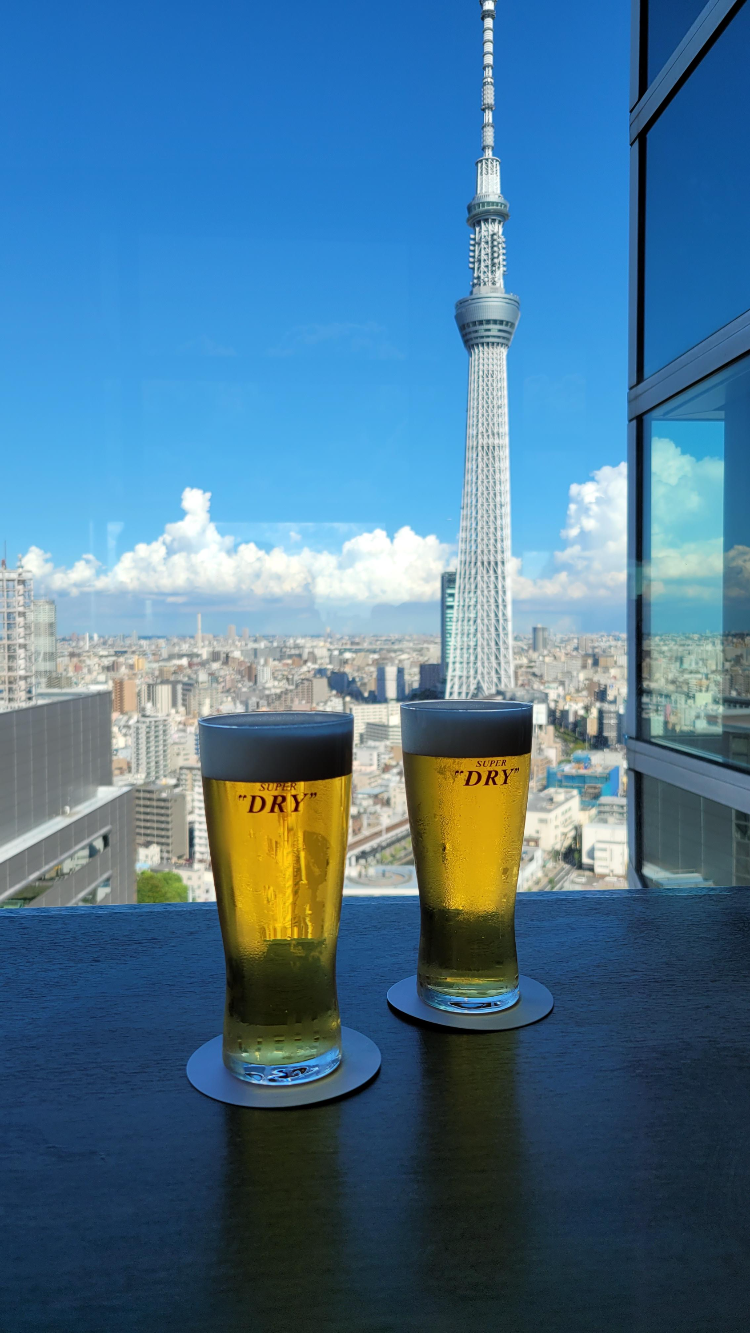 도쿄 아사히 맥주 본사 생맥주 라운지 위치 및 운영시간