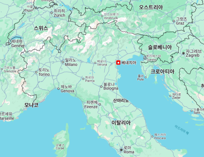 이탈리아 베네치아 지도 위치와 여행 명소
