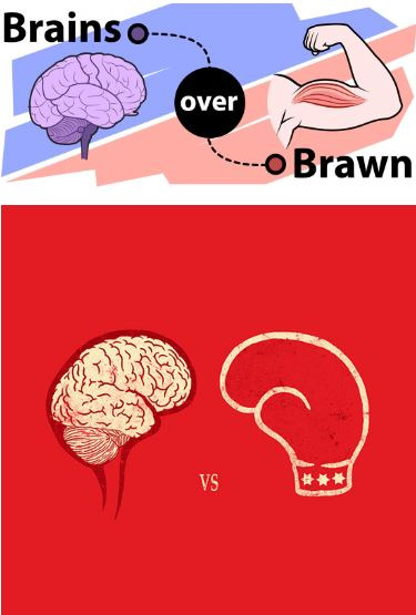 "힘보다 머리를 써라" 영어로는 어떻게 표현할까??