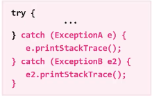 printStackTrace() & getMessage(), 멀티 catch블럭