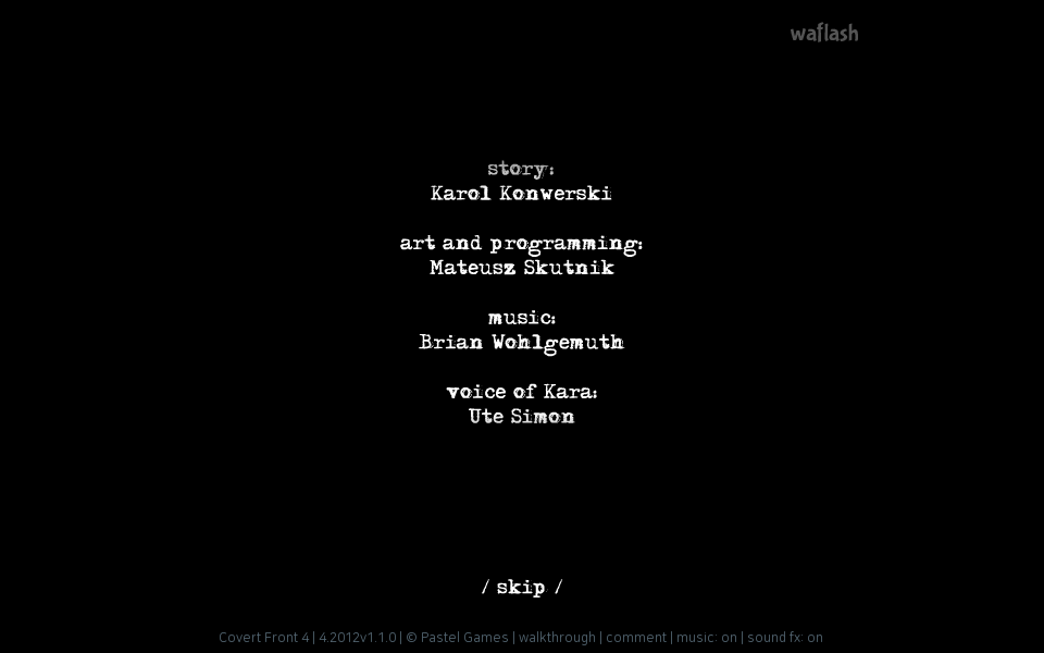 코버트 프론트 4 (Covert Front 4: the Spark of Life) - 플래시게임 | 와플래시 아카이브