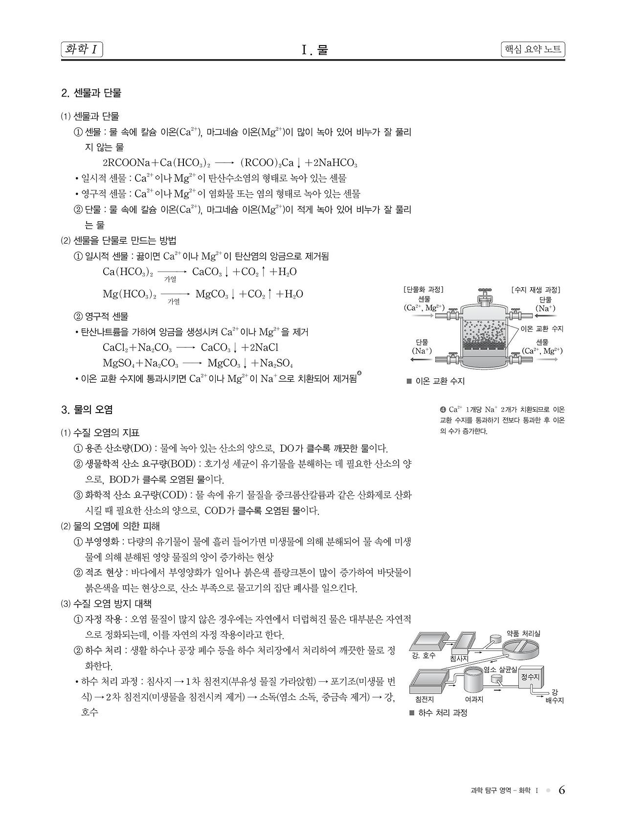 화학 핵심 개념 정리 물의 용해성 앙금 생성 반응 알짜 이온 반응식 이온의 검출 산과 염기 중화 반응 중화점 확인