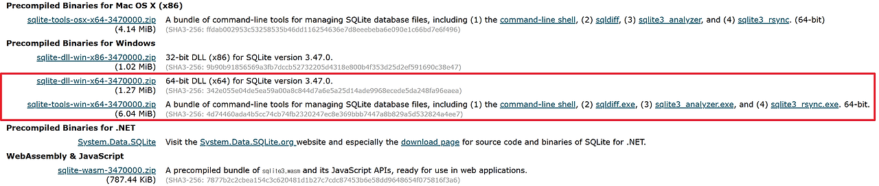 Sqlite Sqlite3 데이터베이스 설치 및 구축 Dbeaver 접속