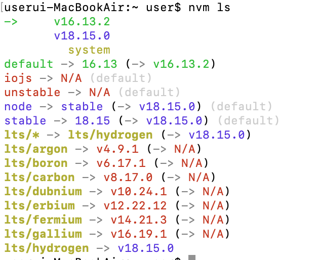 MAC OS brew부터 node, nvm 설치, node version 변경까지