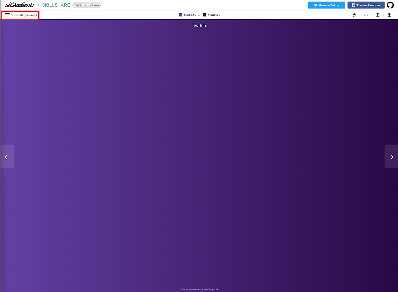 [CSS] 그라데이션 배경을 쉽게 만들수 있게 해주는 uigradients 사이트 사용법