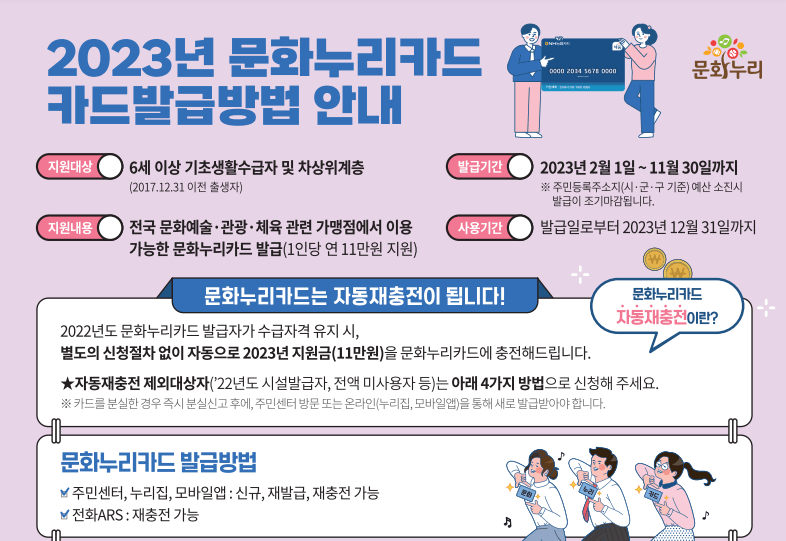 문화누리카드 사용처 잔액조회 합산방법