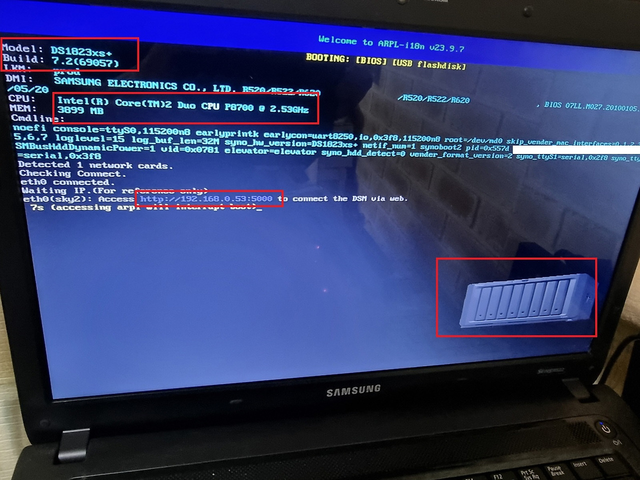 헤놀로지 나스(Xpenology NAS) #8 - ARPL-i18 이용 DSM7.2.1-69057 설치하기(DS1823xs+로 마이그레이션)