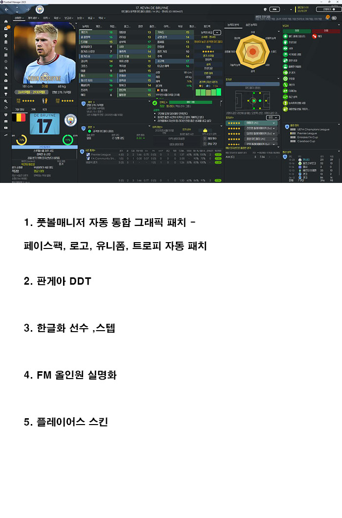 한글무설치 202 최신 로스터 업데이트 외장 에디터 포함 Fm 풋볼 매니져 2023 링크 통합 패치