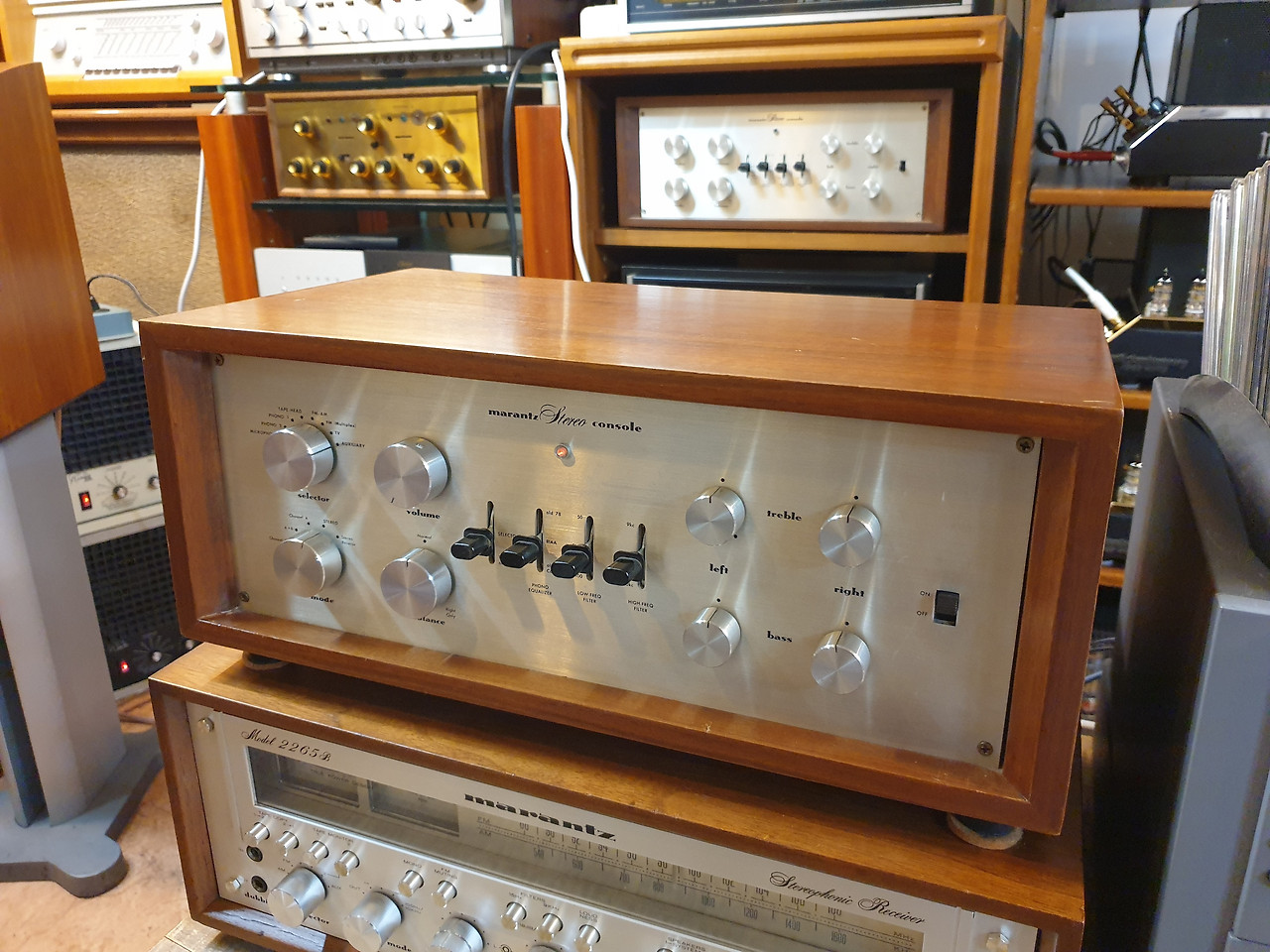 Marantz 마란츠 명기 모델 7c 진공관 프리엠프 입니다 A급 18288 번대 올텔레푼켄 각인관 구성 Ending