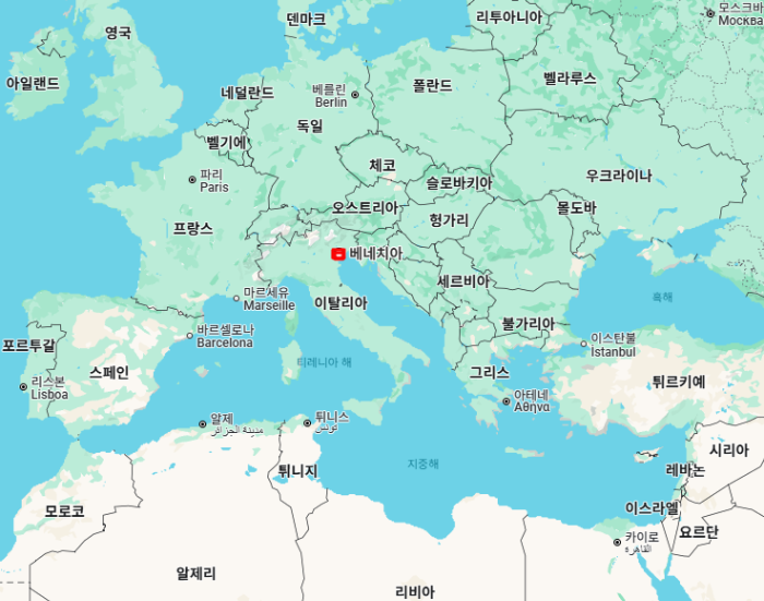 이탈리아 베네치아 지도 위치와 여행 명소